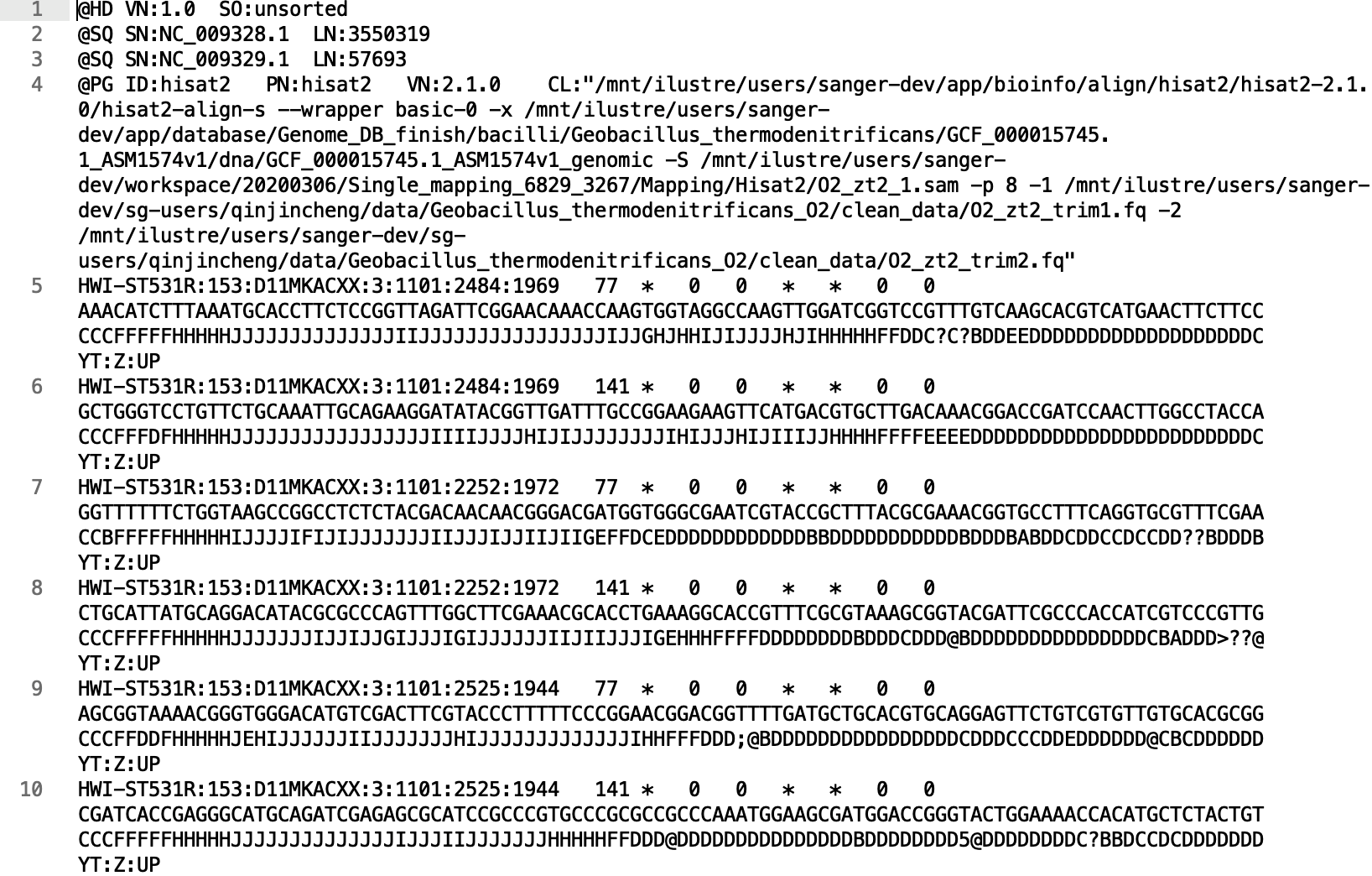云工具 - Mapped/Unmapped reads 提取
